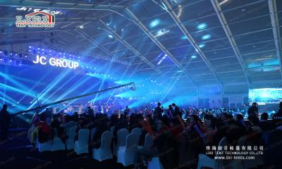 Cina Grande struttura all'aperto trasparente della tenda foranea delle tende di evento per l'evento all'aperto della festa nuziale in vendita
