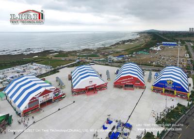 Cina tenda del poligono di lunghezza di larghezza 50m di 40m con il tetto variopinto per gli eventi all'aperto in vendita