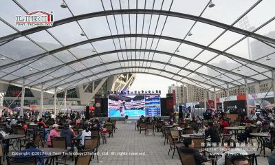 Cina Tenda all'aperto di evento di 1500 persone Arcum con i muri laterali aperti per gli eventi ed i partiti all'aperto in vendita