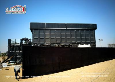 中国 黒い立方体のダブルデッカーの屋外のでき事のテント、100km/時間に荷を積む風 販売のため
