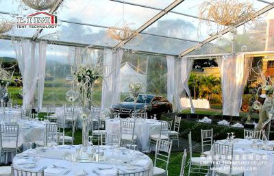 China Transparent Large Span Clear Wedding Party Tent Fire Retardant CFM DIN4102 B1/M2 for sale