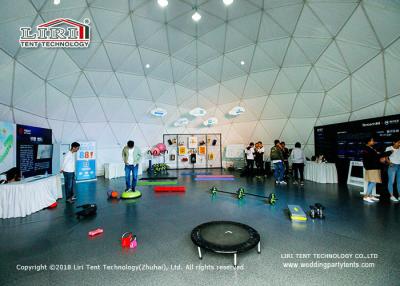 Cina Diametro all'aperto delle tende 20m di evento della cupola geodetica della struttura d'acciaio per la fiera commerciale in vendita