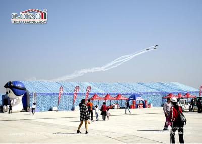 Cina Evento blu su misura di Airshow del muro laterale del cammuffamento delle tende all'aperto di evento di dimensione in vendita