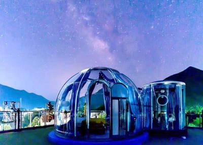 中国 自浄式4.5mの水晶ドームのGlampingのための屋外のでき事のテント 販売のため