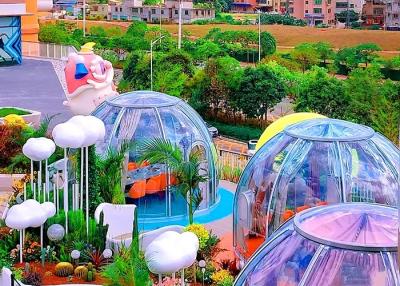 中国 自浄式4.5mの水晶ドームのGlampingのための屋外のでき事のテント 販売のため