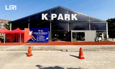 China 28X40M Black Coloured Sports de Tent UV Bestand van de Trefpuntmarkttent Te koop