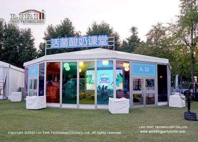 Cina Tenda rotonda decagonale di 16 m di larghezza per aula con pareti e porte in vetro in vendita