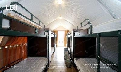 China De openluchttent van Fantasieshell shape luxury glamping hotel Te koop