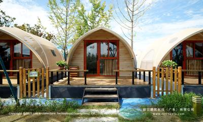 China De openluchttent van Fantasieshell shape luxury glamping hotel Te koop