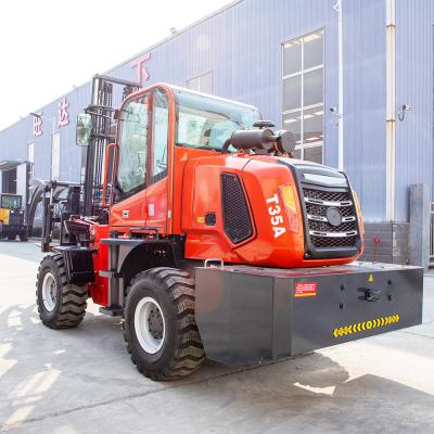 Cina Sollevamento off-road tutto terreno carrello elevatore ad alta efficienza facile da usare HWC-35A in vendita