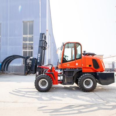 Cina Forklift elettrico versatile per terreni accidentati con servosterzo in vendita