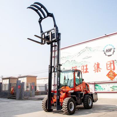Cina Forklift elettrico versatile per terreni accidentati con servosterzo in vendita