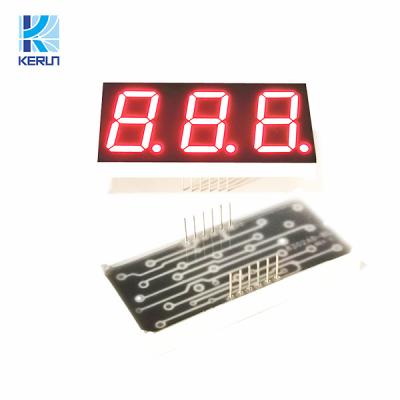 China Rote ausstrahlende Farbe des 0,8 Zoll-dreistellige 7 Segment LED-Anzeigen-Modul-FND zu verkaufen