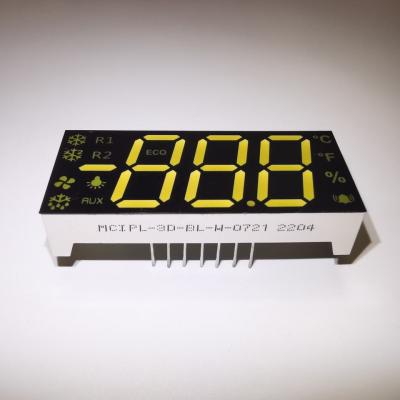 China Display LED de 3 dígitos e 7 segmentos de personalização multicolorida para controle de temperatura à venda