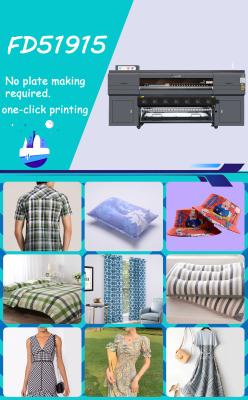 China Large Format Fabric Textile Roll to Roll 1.9m Printing sublimation printer for Shower Curtains Cushions Scarves à venda
