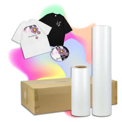 Cina Hot Peel Dtf transfer pet Film roll For i3200 xp600 i1600 dtf printer in vendita