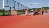 China High Glue Content Polyurethane Athletic Track Full-PU Material For Cement Concrete Base for sale