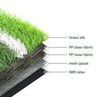 China Soccer Simulated Grass Carpet PP Material Artificial Grass Imitation Turf Soccer Synthetic Lawn Football Turf System Football Grass Design for sale