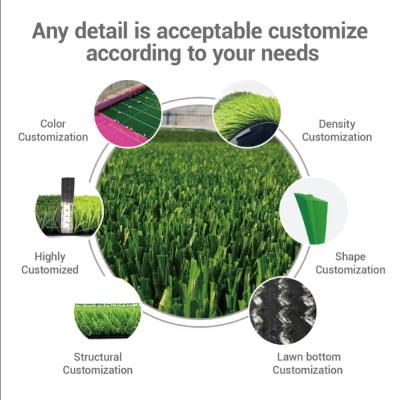 China Soccer Simulated Grass Carpet PP Material Artificial Grass Imitation Turf Soccer Synthetic Lawn Football Turf System Football Grass Design for sale