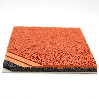 China Long Lasting 13-25 mm Sandwich Plastic Running Track with 10-Years Warranty for Track and Field for sale