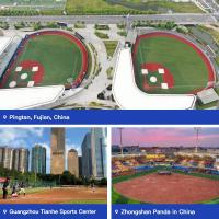 China Baseball Field Construction Red Clay Baseball Field for sale