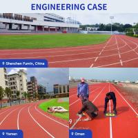 China Rubber Athletic Prefabricated Running Track Customized Flame Retardant for sale