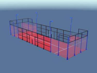 China Panoramic Factory Oem Customized Padel Tennis Courts Multi Color SBR Latex Backing for sale