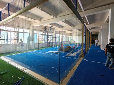 China Turnkey Super Panoramic Padel Court Construction Service Engineering Design Support for sale