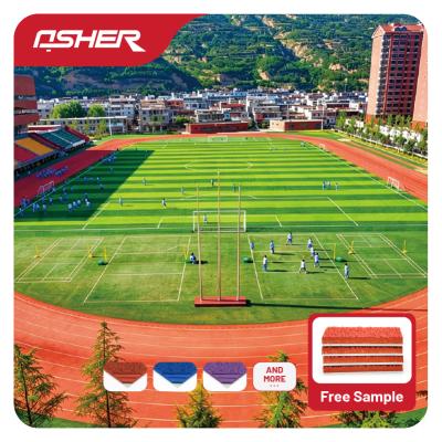 China Hybrid PU Stadium Running Track Surface With Multi Layer PU Rubber Construction For Professional Training Centers Stadium Support Areas And Contractors for sale