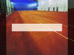 Premium Synthetic Red Clay Tennis Court Base Providing Durable Foundation Low-Maintenance Upkeep and Injury-Preventive Cushioning for Elite Athletes