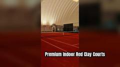 Indoor Red Clay Tennis Court Surface Project Walkthrough