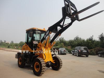 China 1.0T front end loader with pallet fork /optional accessories for sale