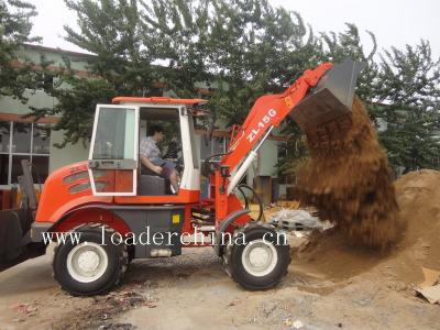 China 4 wheel drive wheel loader with 0.7 m3 bucket capacity for sale