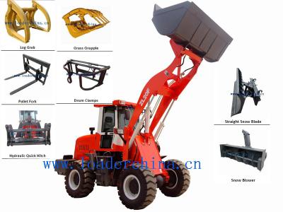 China 2.0t small front loader with pallet fork for sale