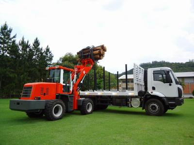 China 2T front loader ZL20F with log grapple for sale