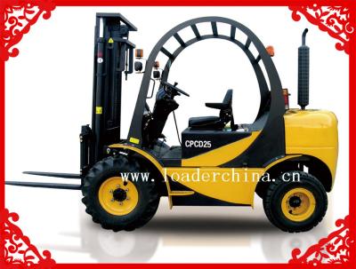 China 2.5T OFF-ROAD FORKLIFT TRUCK CPCD25 for sale