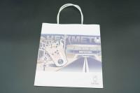 China White Unique Custom Printed Paper Bags Recyclable Extra Large Bottom for sale