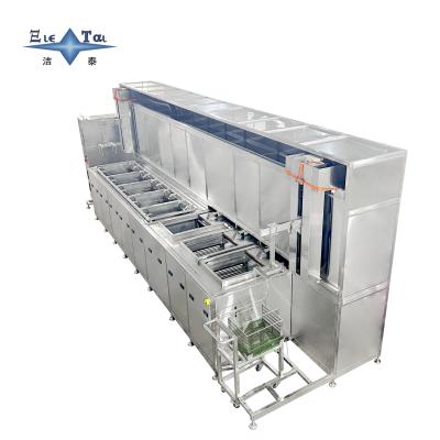 Cina Apparecchiature per la pulizia a ultrasuoni di parti meccaniche hardware 40KHZ Macchina automatica per la pulizia a ultrasuoni 100KW in vendita