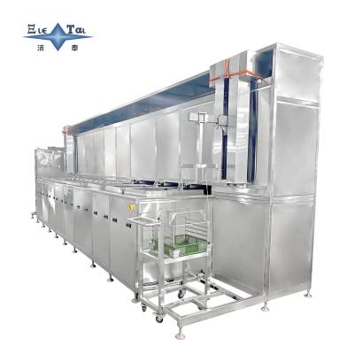 Cina Apparecchiature per la pulizia a ultrasuoni di parti meccaniche hardware 40KHZ Macchina automatica per la pulizia a ultrasuoni 100KW in vendita