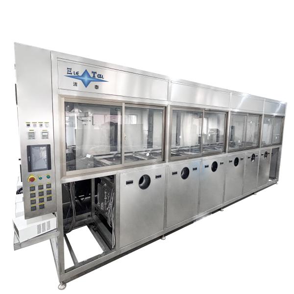 Quality Six Tank Hydrocarbon Cleaning Machine Automatic Ultrasonic Cleaning Unit Vacuum for sale