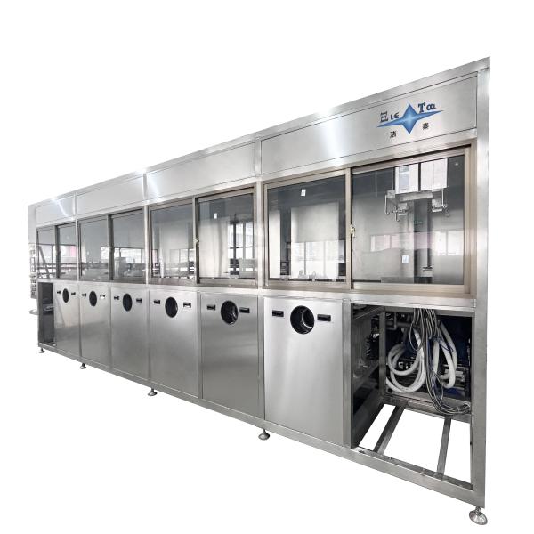 Quality Six Tank Hydrocarbon Cleaning Machine Automatic Ultrasonic Cleaning Unit Vacuum for sale