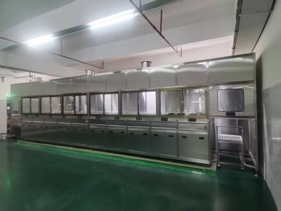 Cina Pulizzatore di wafer di silicio semiconduttore - 40KHz-80KHz Ultrasuoni Pulizzatore alcalino/acido + risciacquo UPW, 60°C in vendita