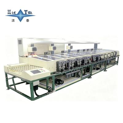 China Horizontal Through-Type Multi-Stage Ultrasonic Cleaning Machine with 80KW Power for Continuous Glass Lens Washing for sale