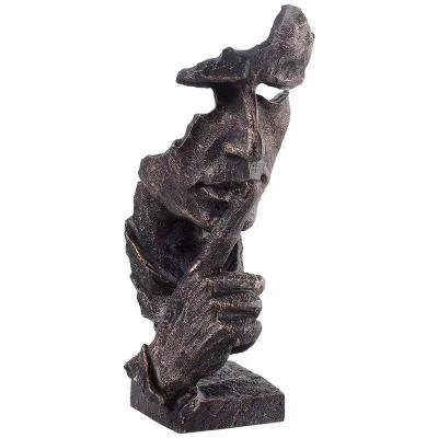 China Indoor Livingroom Abstract Face Head Decorative Art Craft for sale