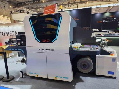 Китай Цифровая УФ-печатная машина для этикеток шириной 216 мм с разрешением 1200*600 dpi и скоростью печати от 10 м/мин до 75 м/мин продается