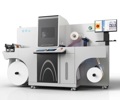 China Automatic Digital Label embellishment Machine Foil Stamping And Varnishing Printing for sale