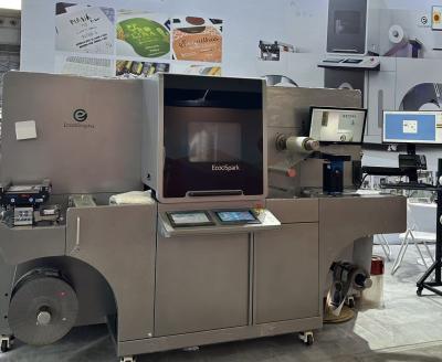 China Label Embellishments Inkjet Digital Printer With UV Varnish And Foil Stamping for sale