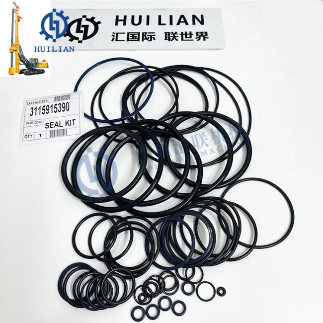 Close-up of seal kit parts