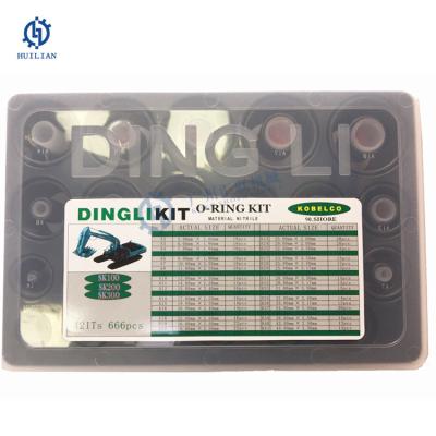China Dingli Rubber O-ring Kit Set Repair Box For Sk Seal of Material  Hydraulic Excavator for sale