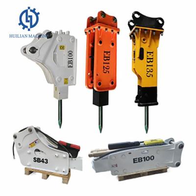 Chine Série EB EB45 EB100 EB125 EB140 EB155 EB175 EB210 Marteau de rupture pour une pelle de 1 à 100 tonnes à vendre